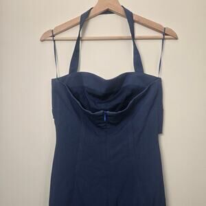REVOLVE | Dresses | Revolve Lioness 999 Maxi Dress Size S Navy Halter ...